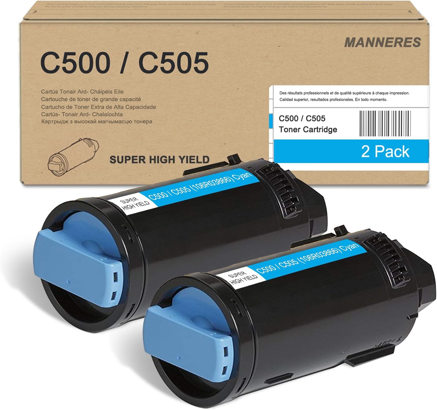 Amazon.com: VersaLink C500/C505 Cyan Extra High Capacity Toner Cartridge (2-Pack) - Compatible ...