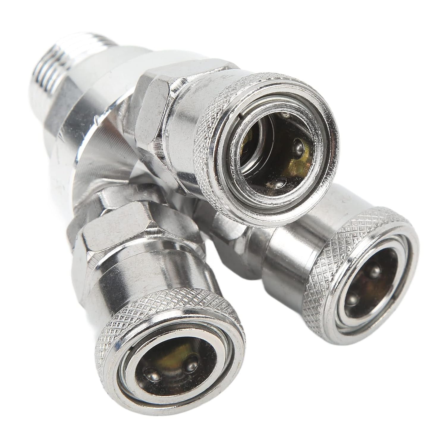 Acoplador rápido de 3 vías G1/2 Conector giratorio de rosca macho ...