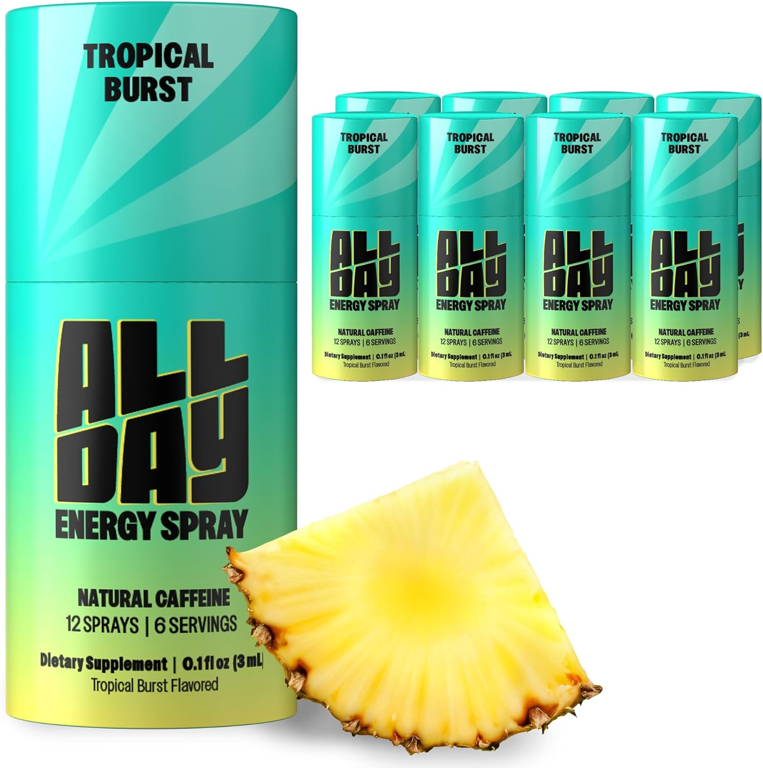 Amazon.com: ALLDAY - Caffeine Spray, Promotes Focus and Energy - Pocket ...