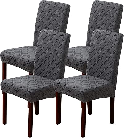 Amazon.com: BOGUANG Kitchen Chair Covers Dining Chair Cover,Removable ...