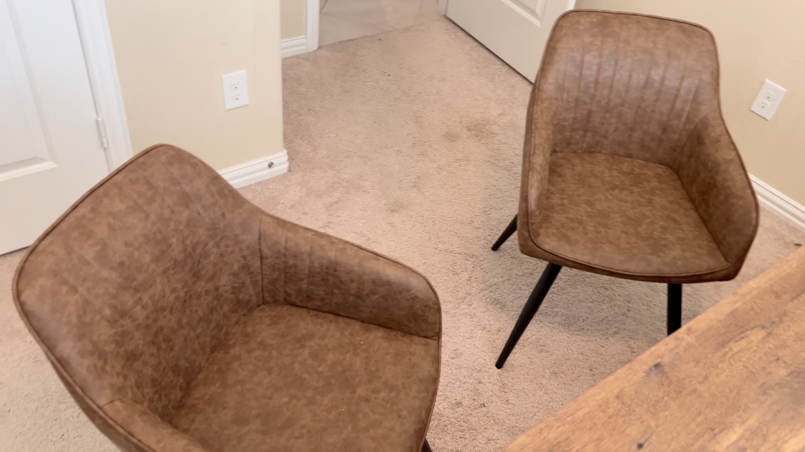 Watch Check out how great these faux leather chairs work in an office ...