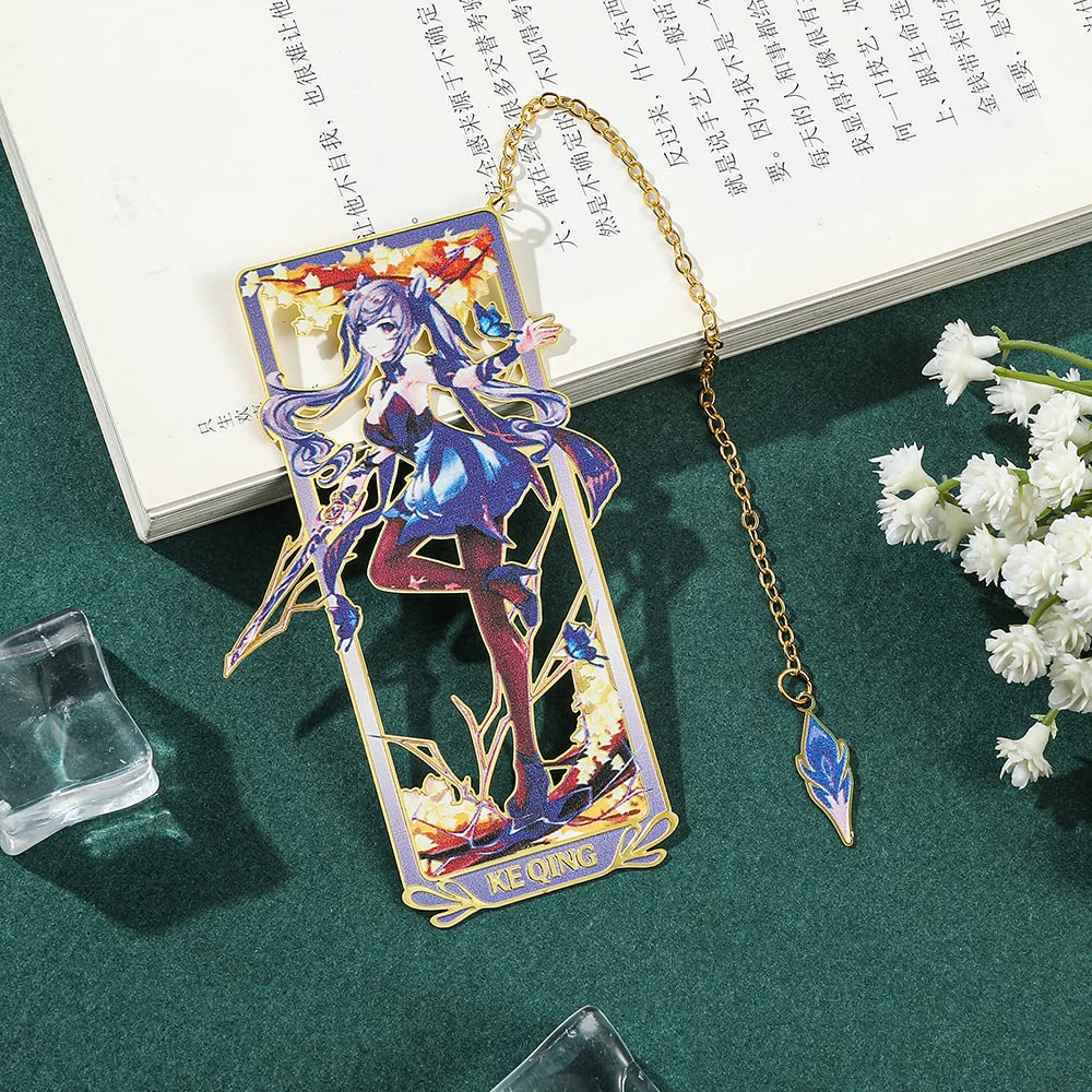 Snapklik.com : K Genshin Impact Keqing Bookmark Metal - Xiao, Kazuha ...