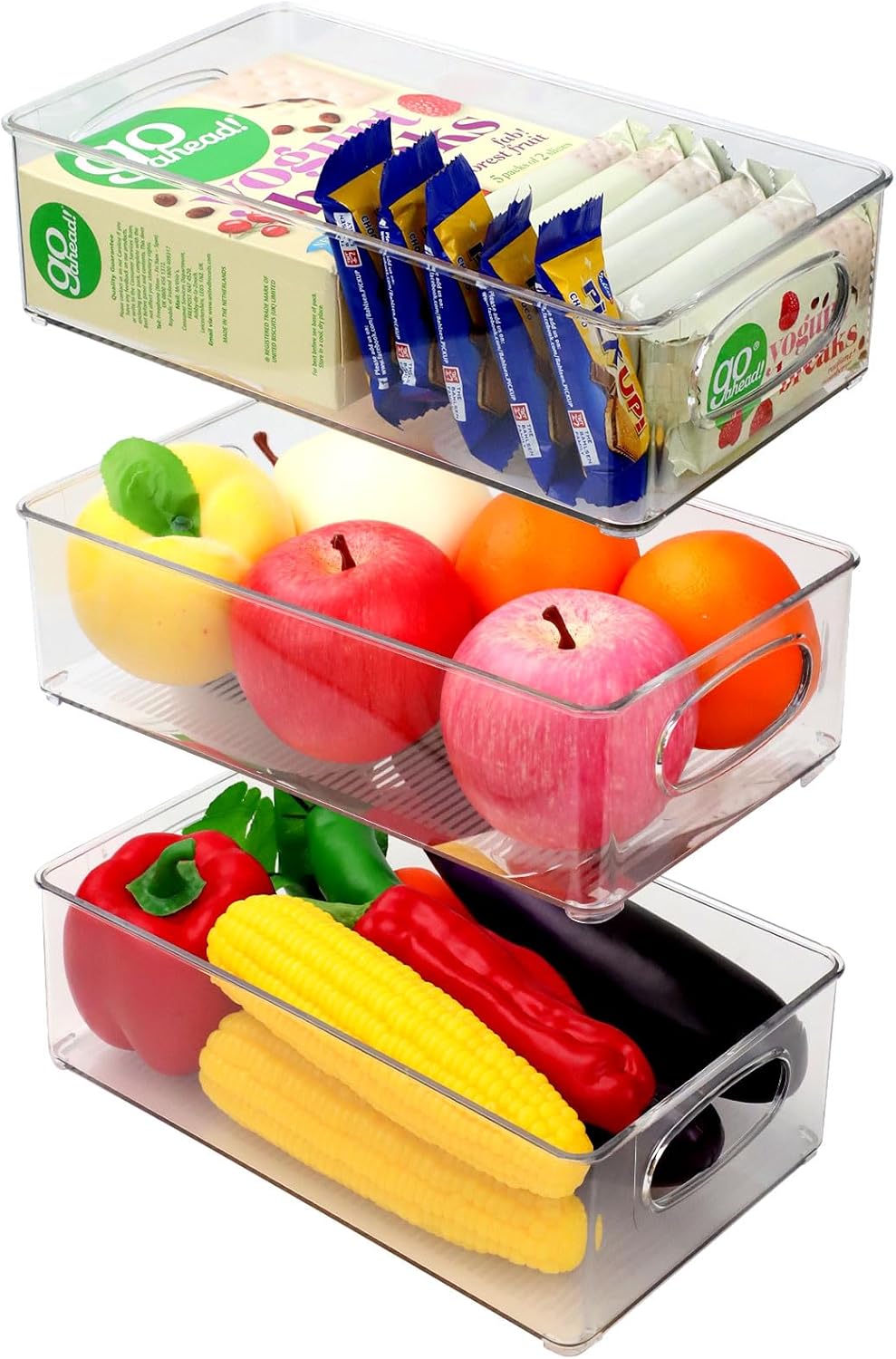 Bugucat Fridge Organisers 3 Packs, Fridge Storage Organiser Kitchen ...