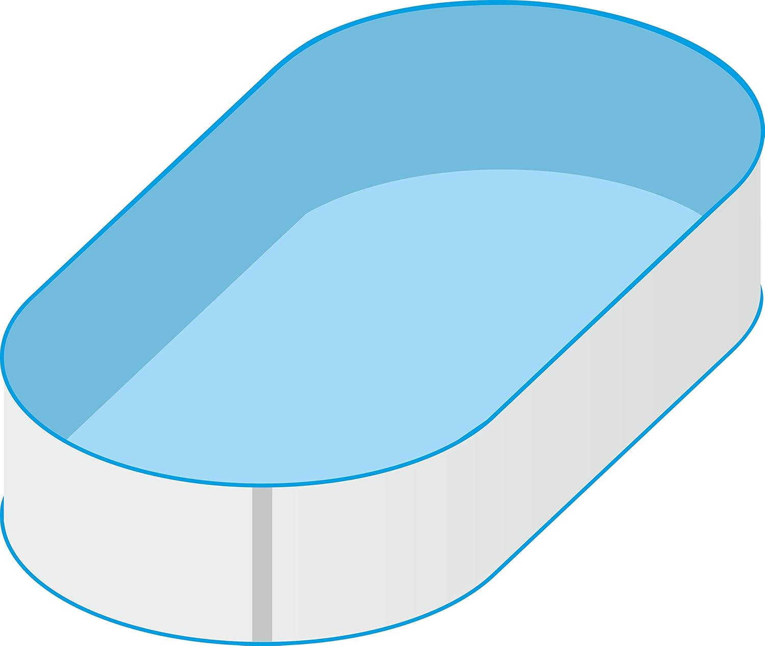 Oval Pool Pool 6 23 X 3 60 X 1 50 M IH 0 8 Mm Amazon co uk Garden