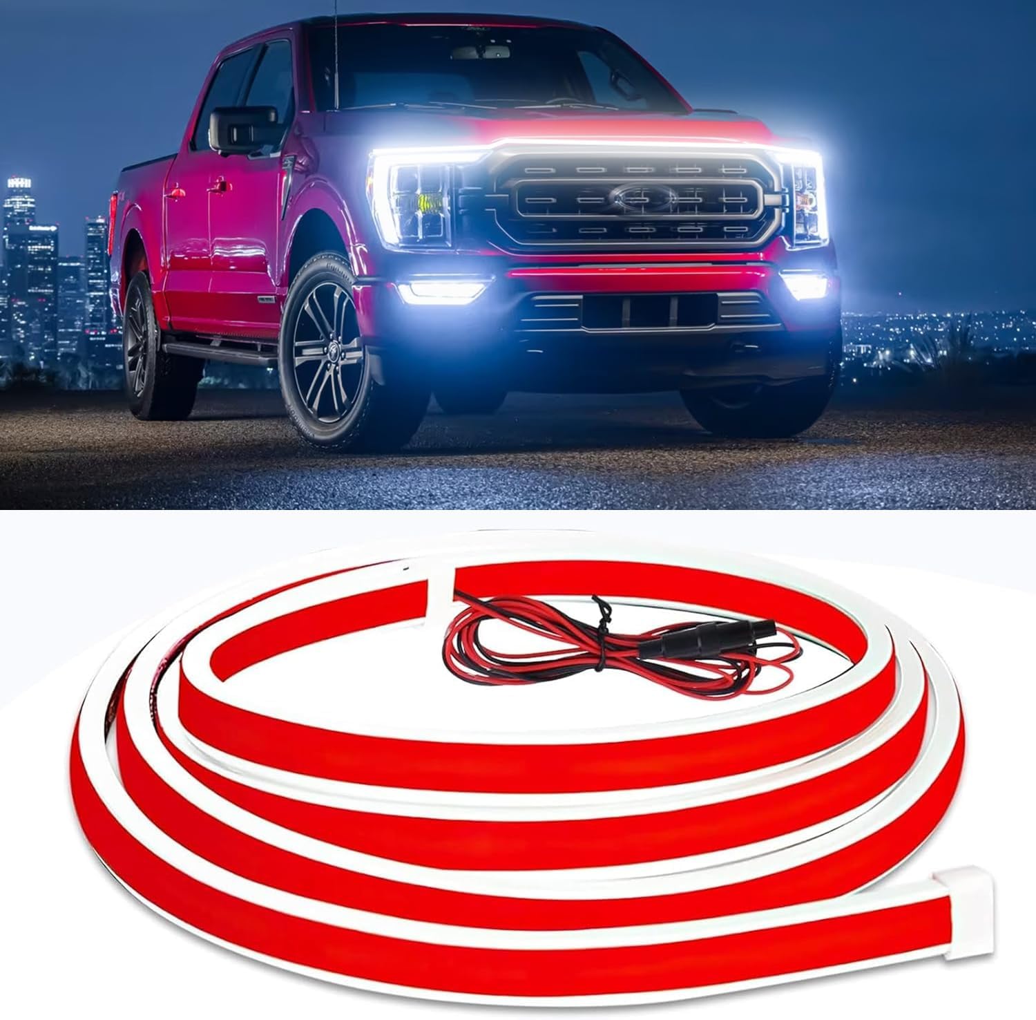 Amazon.com: DREAMIZER 70" Dynamic Scan Start Up Car Hood Light Strip ...