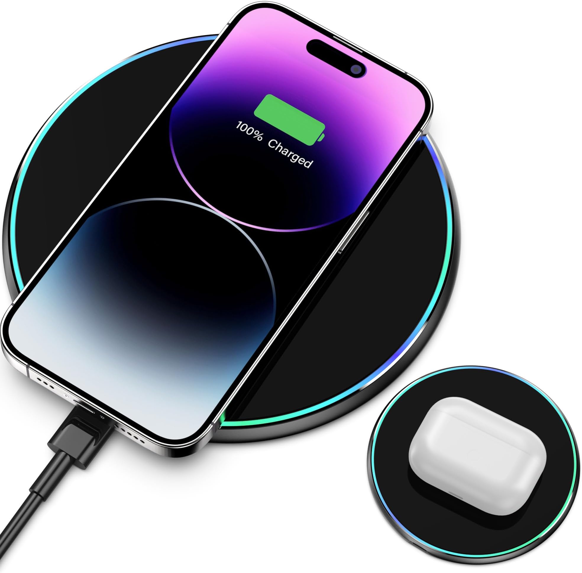 Amazon.com: Fast Wireless Charger for iPhone 15, NANAMI 7.5W Charging ...