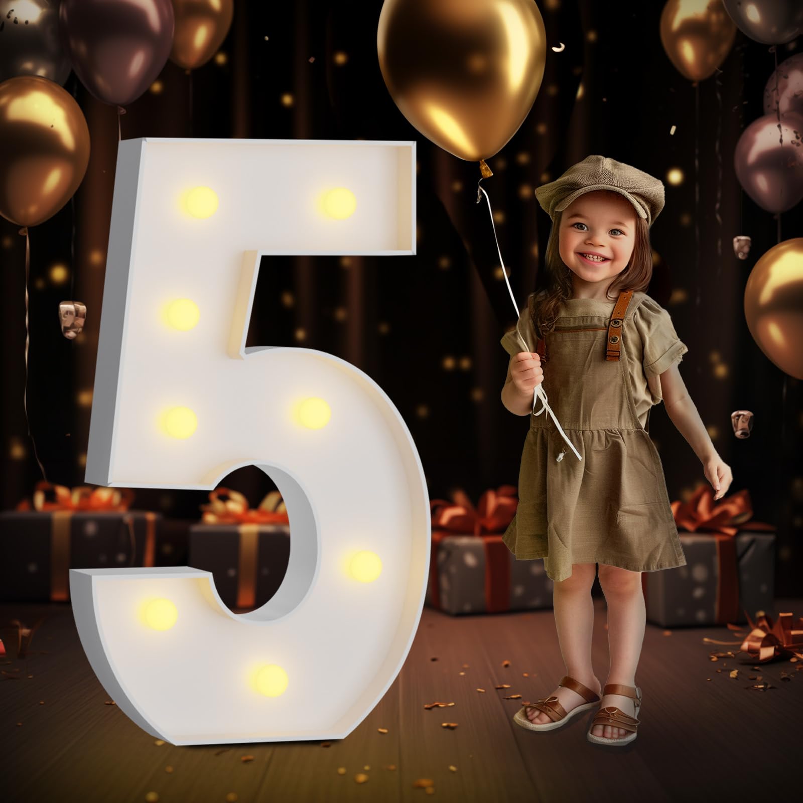 Snapklik.com : Imprsv Marquee Light Up Numbers, 3FT Mosaic Numbers ...