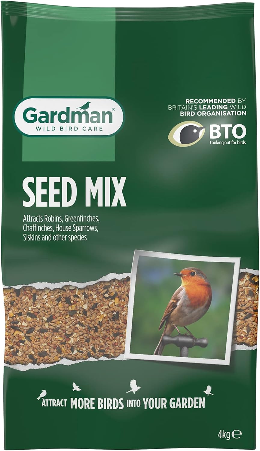 Gardman Seed Mix for Wild Birds, 4 kg : Amazon.co.uk: Garden