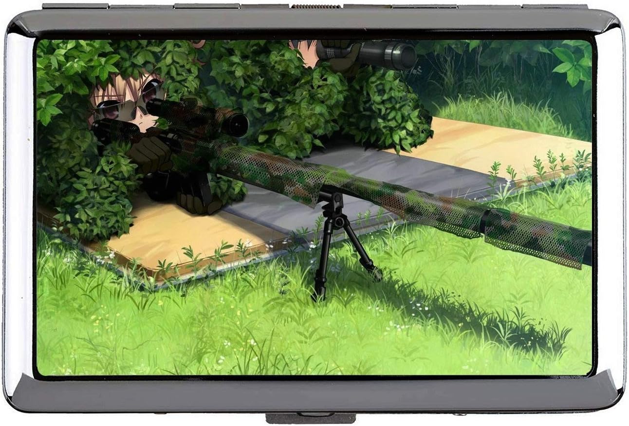 Cigarette Case for 14 Cigarettes Gun Girl Gun Girl greenProfessional ...