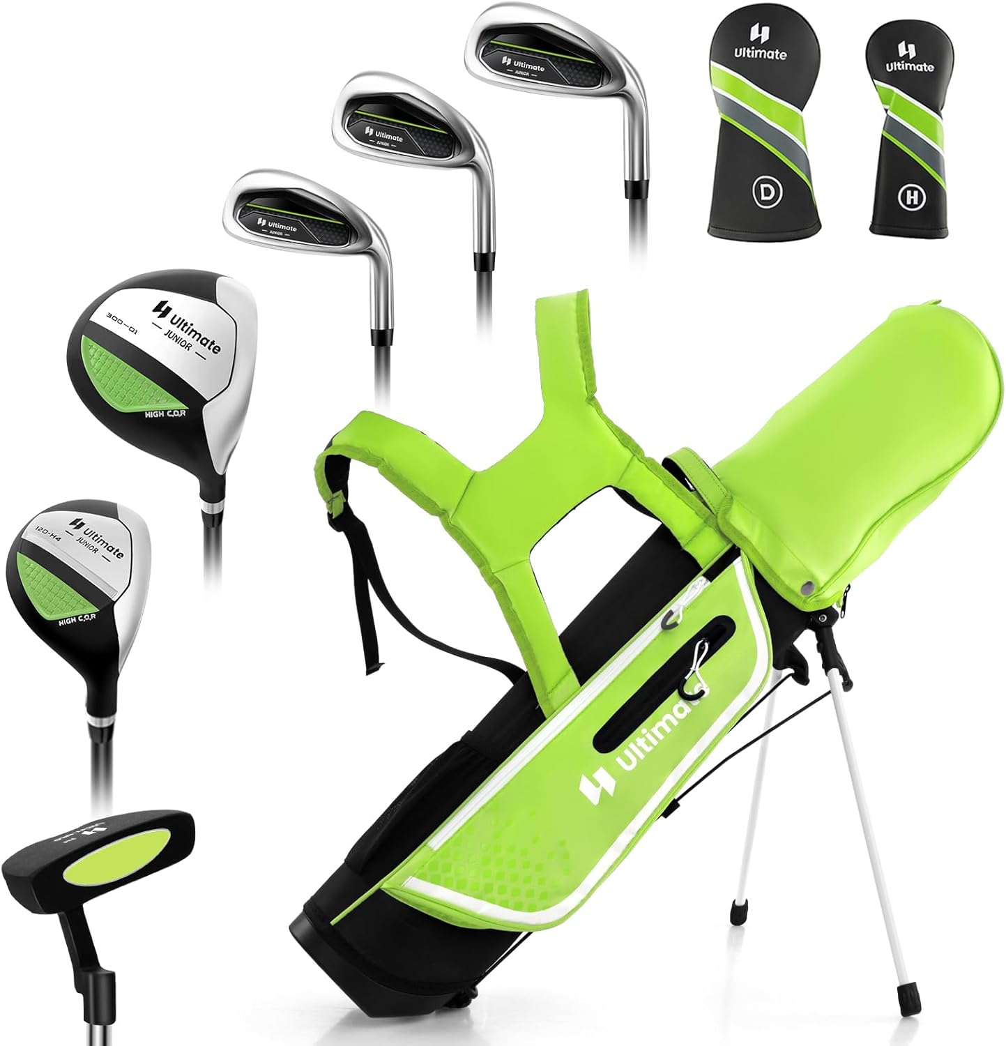 Amazon.com : GYMAX Kids Golf Club Set, Right Handed Complete Golf Set ...