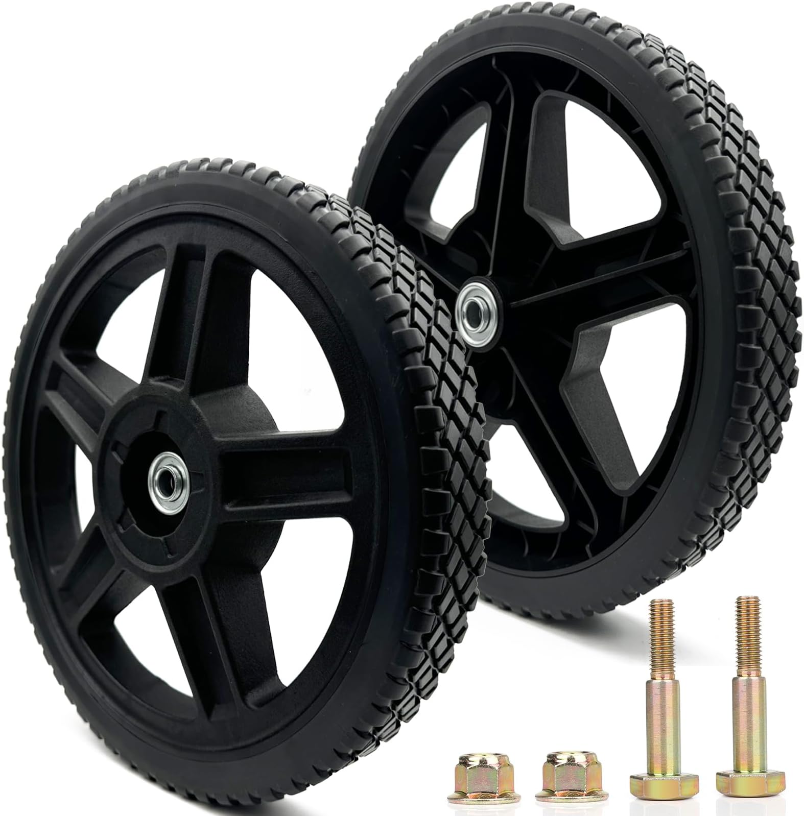 Amazon.com: 12 Inch Kids Bike Front Wheels Replacement with Solid Air ...