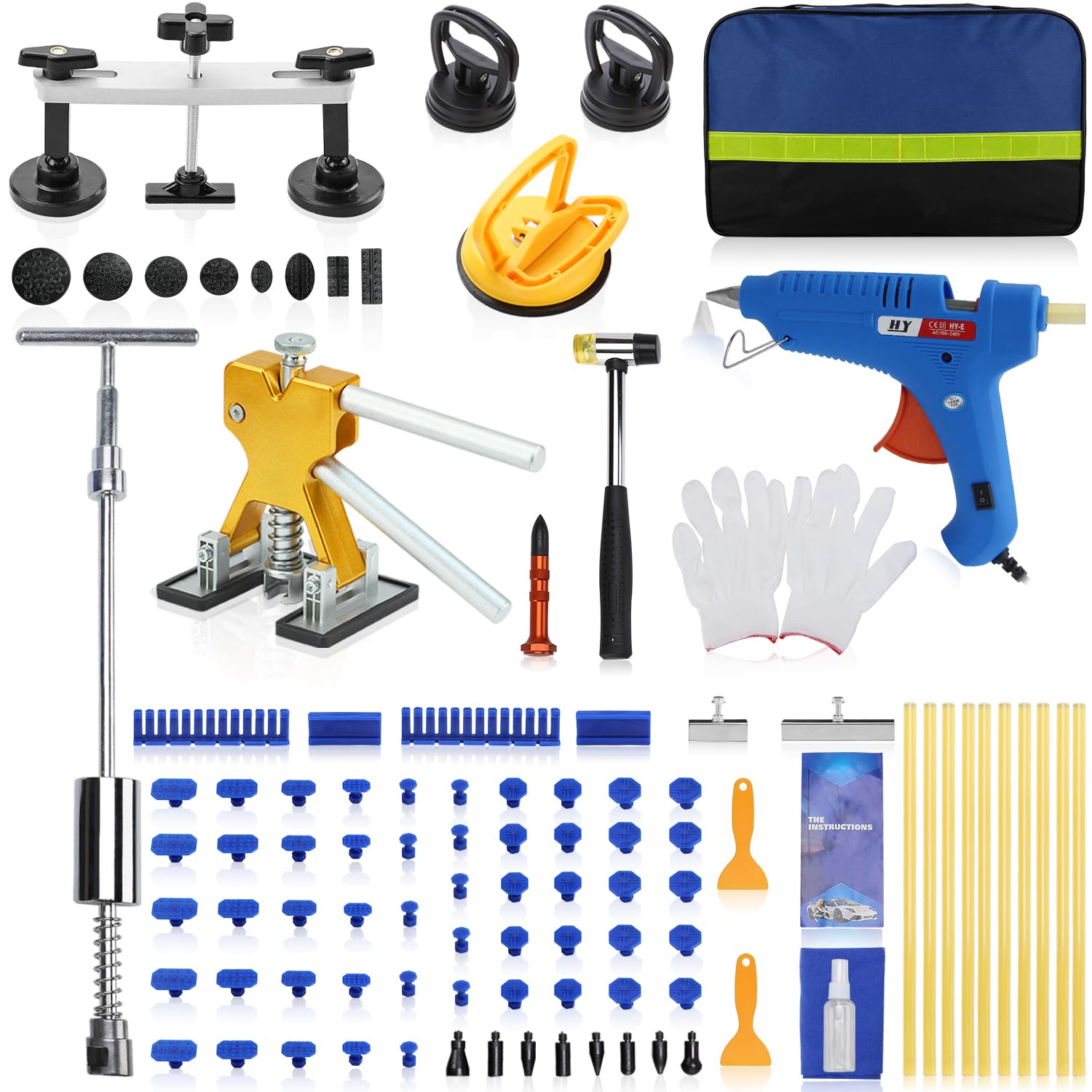 Snapklik.com : NIHAO 100PCS Auto Body Dent Repair Kit