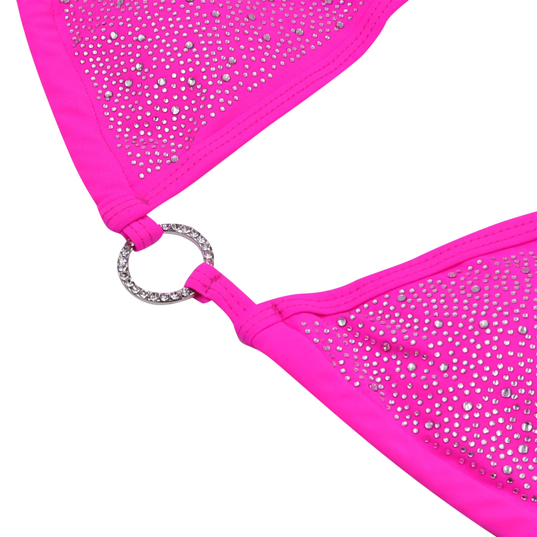 Snapklik.com : Women 2 Piece Sparkly Rhinestone Triangle Bikini Set ...