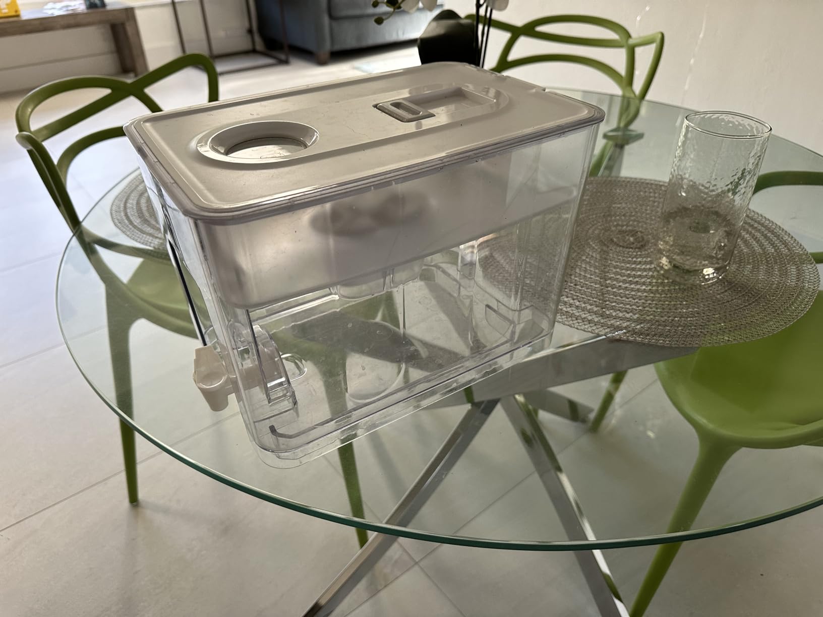 Amazon.com: HUBER Extra Large 40 Cup Water Filter Pitcher Dispenser for ...