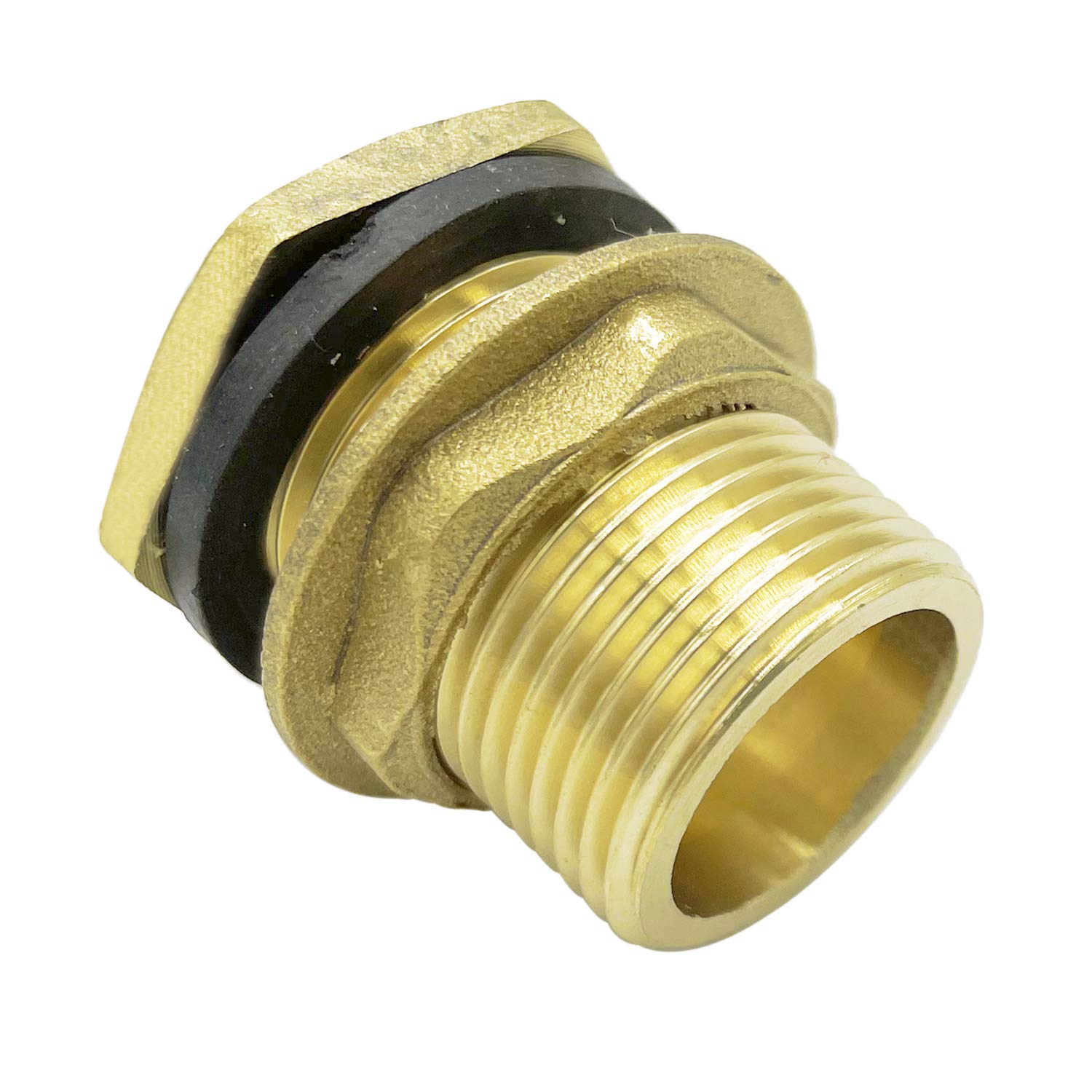 Snapklik.com : Metaland 1" Male Brass Water Tank Connector Bulkhead ...