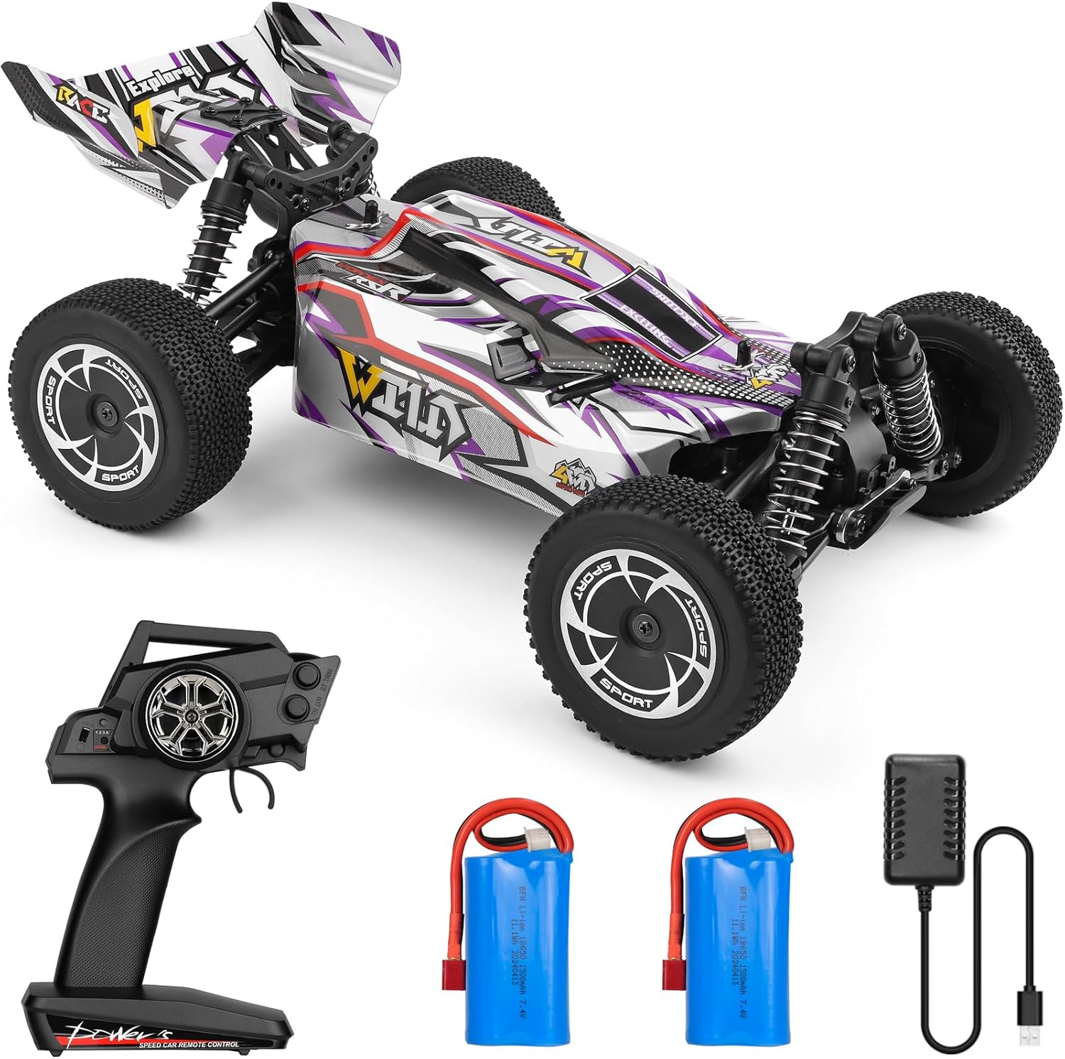 Amazon.com: wltoys 144016 Remote Control Car, 35KM/H High Speed RC Car, All Terrains 1:14 Scale ...