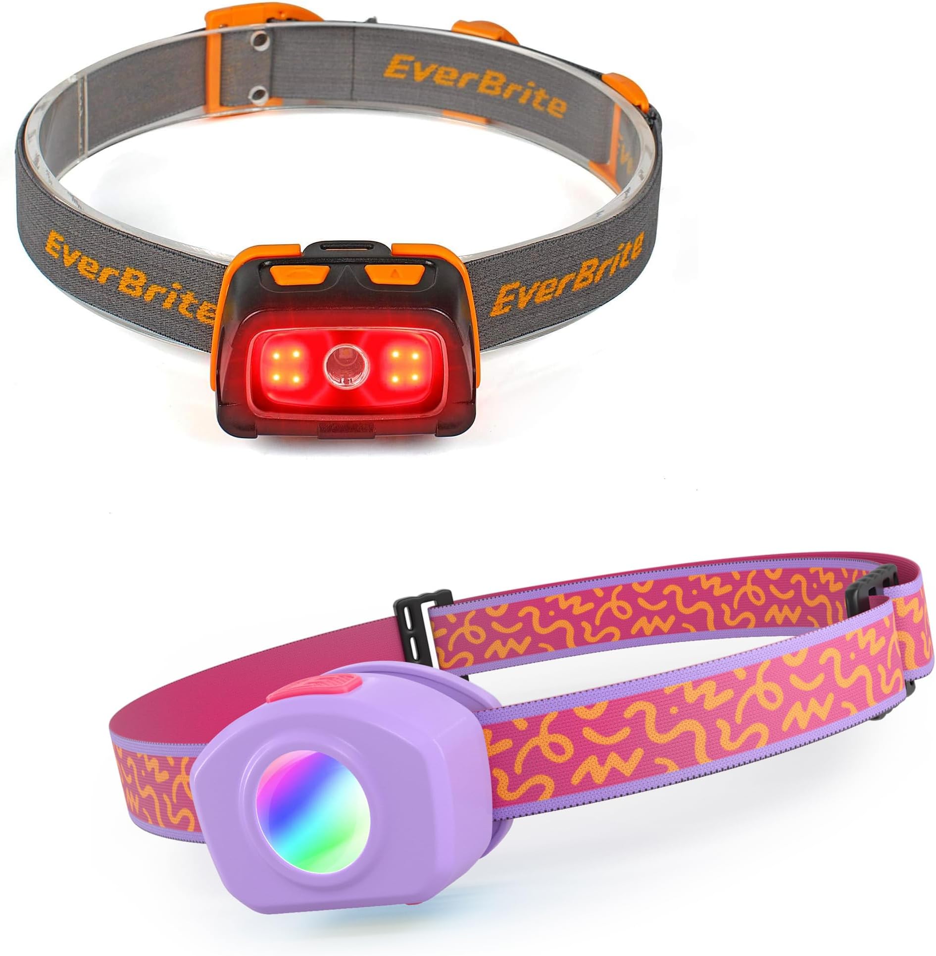 Amazon.com: EverBrite 300 Lumens Headlamp and LED Rechargeable Kids ...