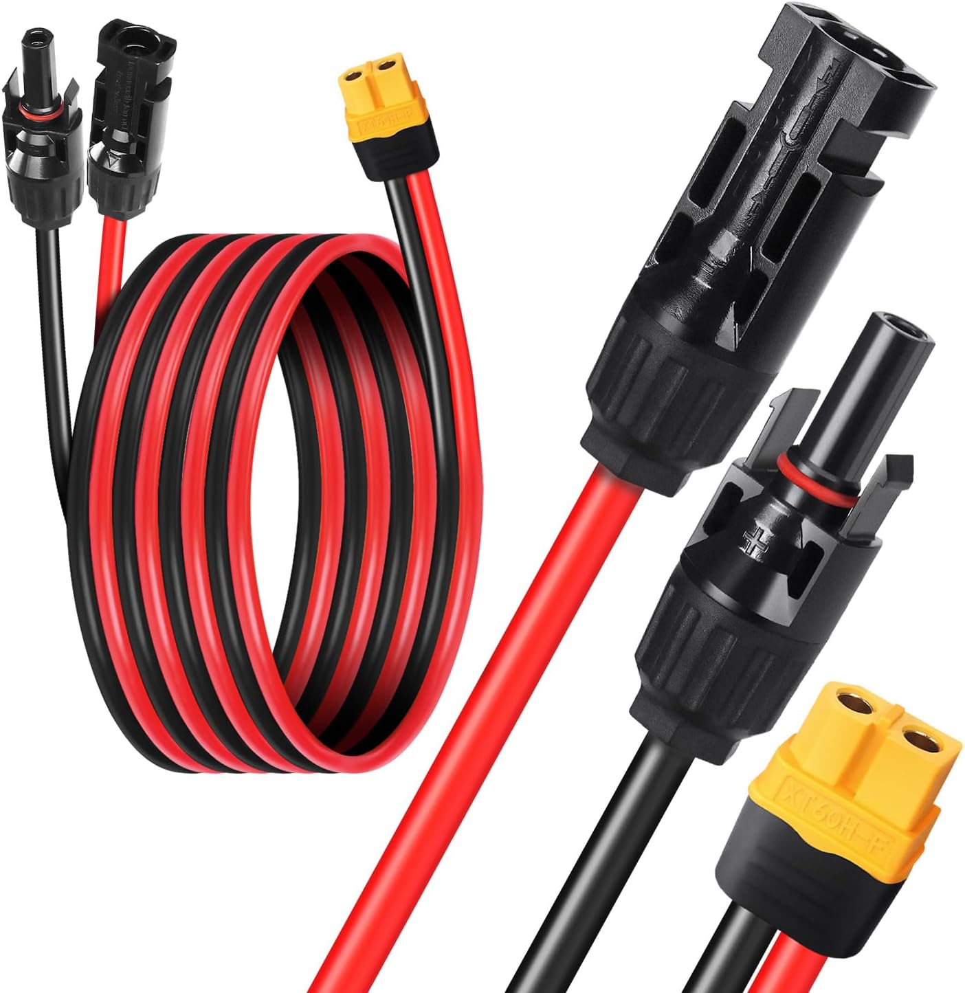 Amazon.com: GINTOOYUN XT60 Y Splitter Extension Cable 12 AWG XT60 ...