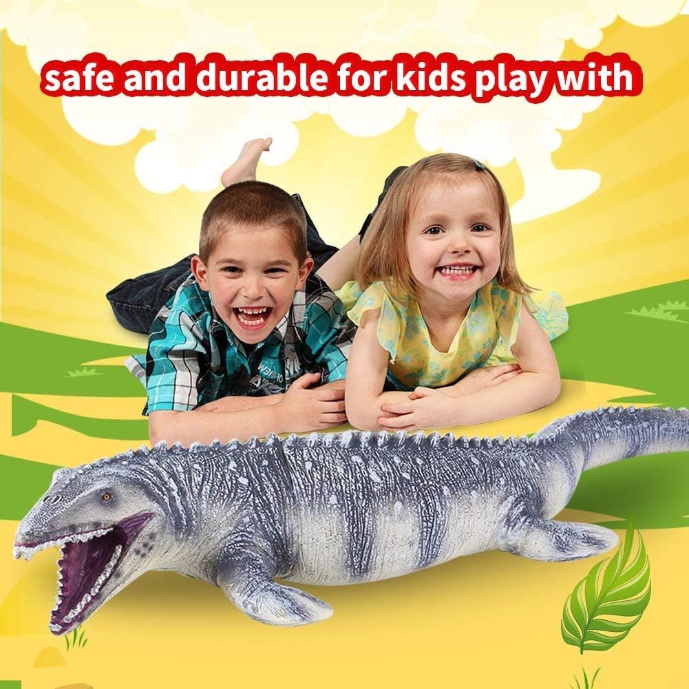 45cm Realistic Mosasaurus Model, Long Dinosaur Toy Animal Model Action ...