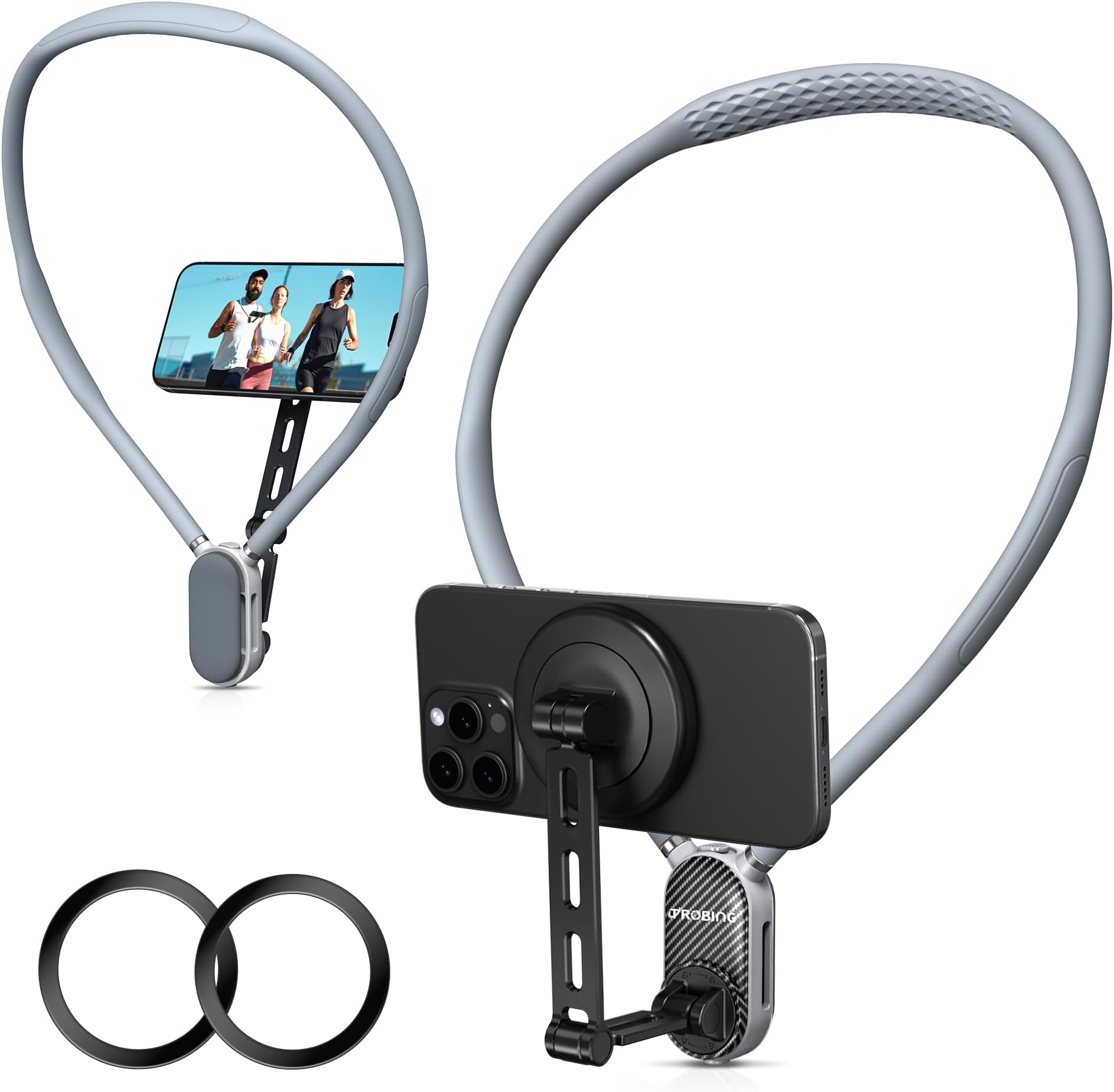 Amazon.com: Magnetic Neck Phone Holder for Recording, Hands-Free POV ...