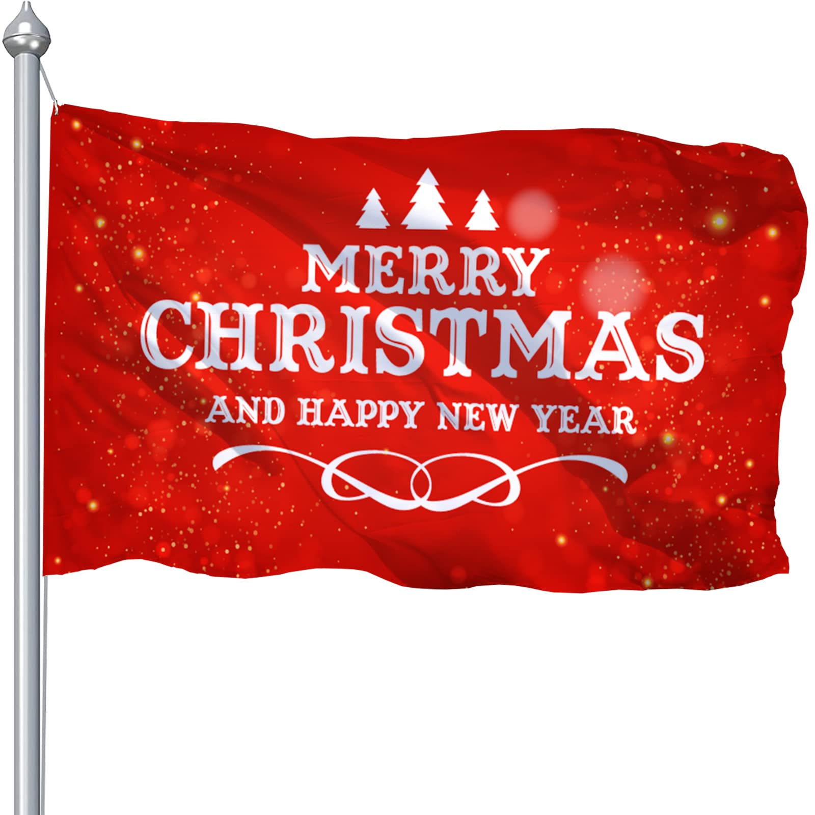 Amazon.com : Christmas Flag 3x5 FT for Outdoors, Double Printed Merry ...