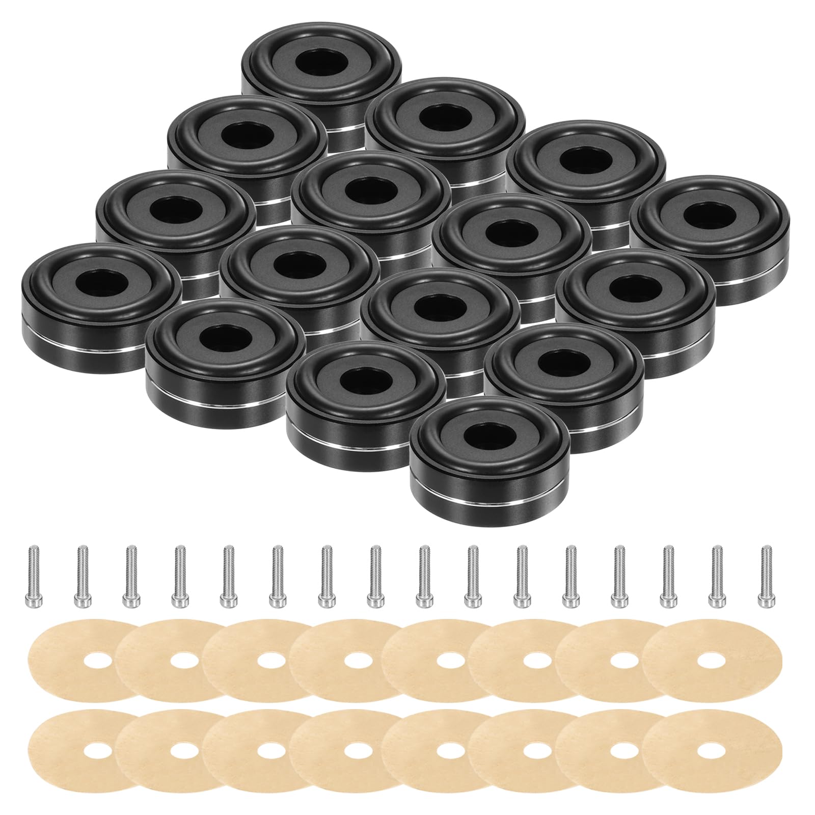 Speaker Spikes Vs Rubber Feet 4 PCS SPEAKER Spikes Turntable Stand ...