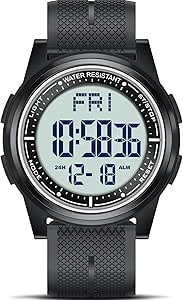 WIFORT Mens Watches Waterproof for Sports Digital Watch for Men Ultra ...