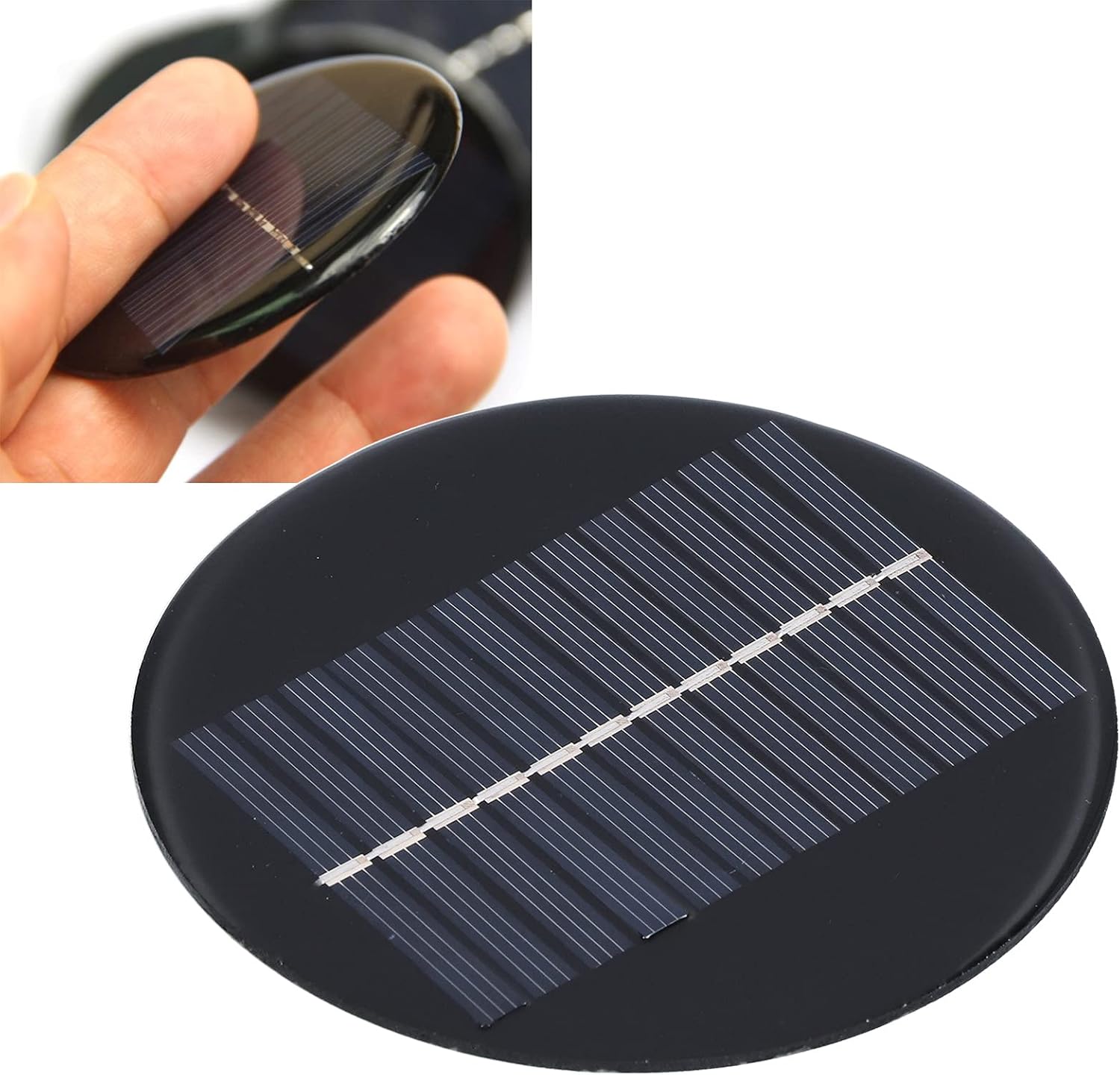 Solar Panel, Round Solar Panel Portable for Solar Light for Solar Toys ...