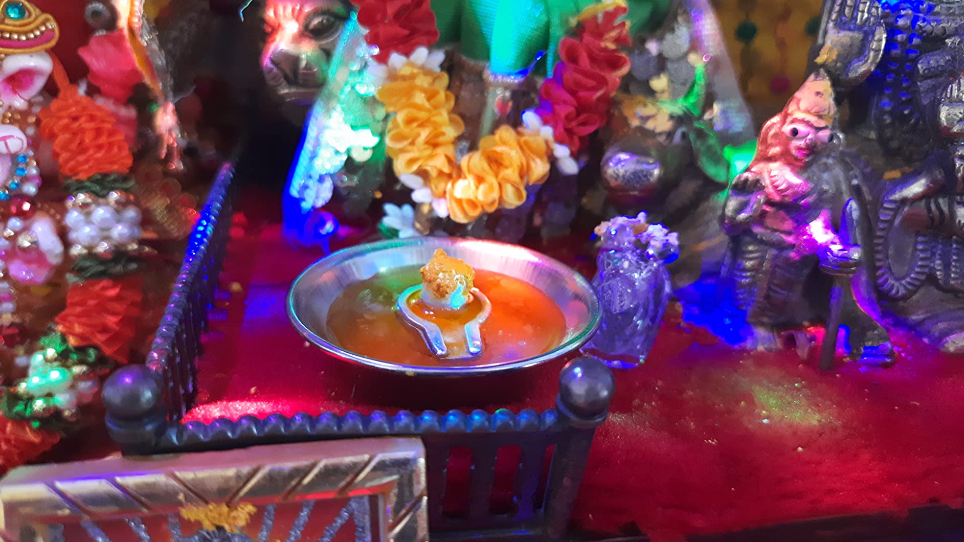 Buy BRIJ HAAT Pure Parad Shivling Figurine with Crystal Nandi and ...