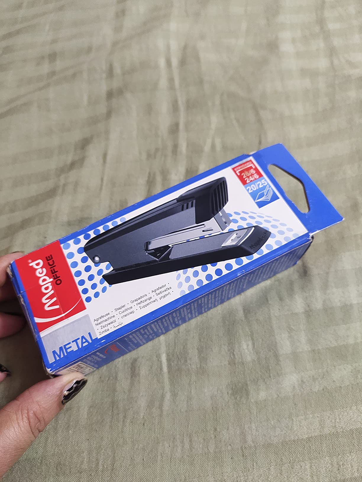 Maped Stapler First Metal Hs 24/6-26/6 Box (Black), Standard, (392710 ...