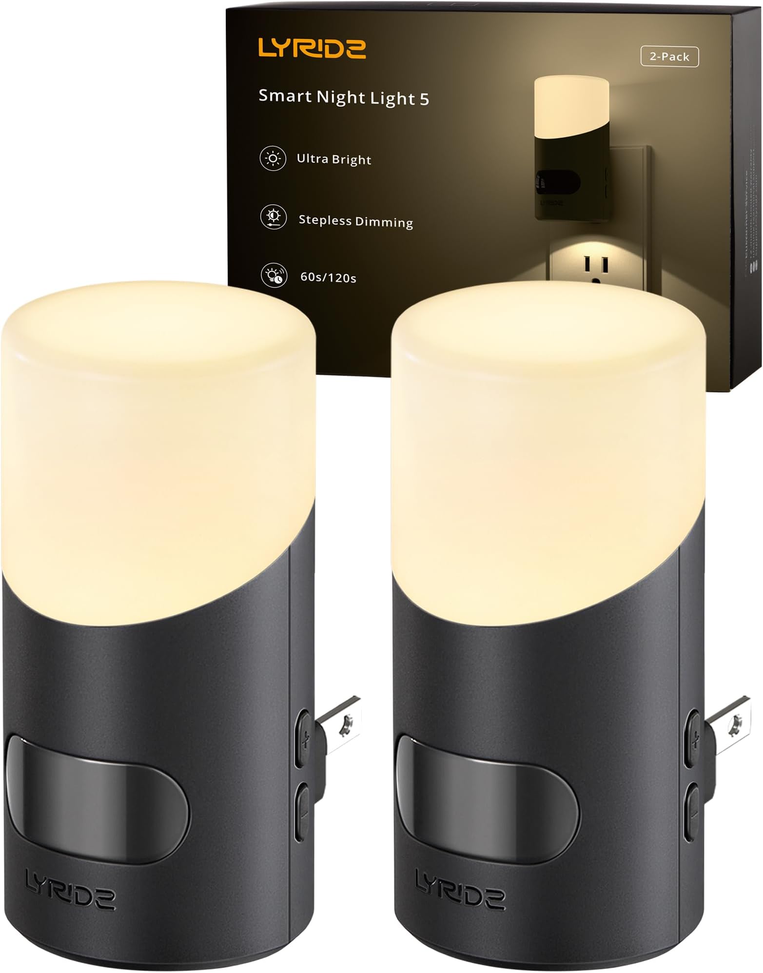 Lyridz LED Night Lights Plug into Wall, Motion Sensor Night Light Plug ...