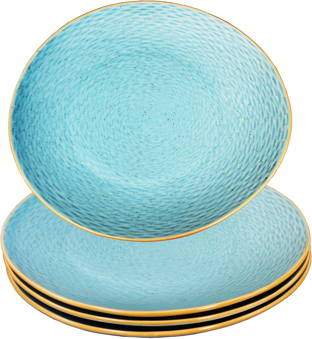 Amazon.com | jinsongdafa Ceramic Dinner Plates Set of 4, Dish Set ...