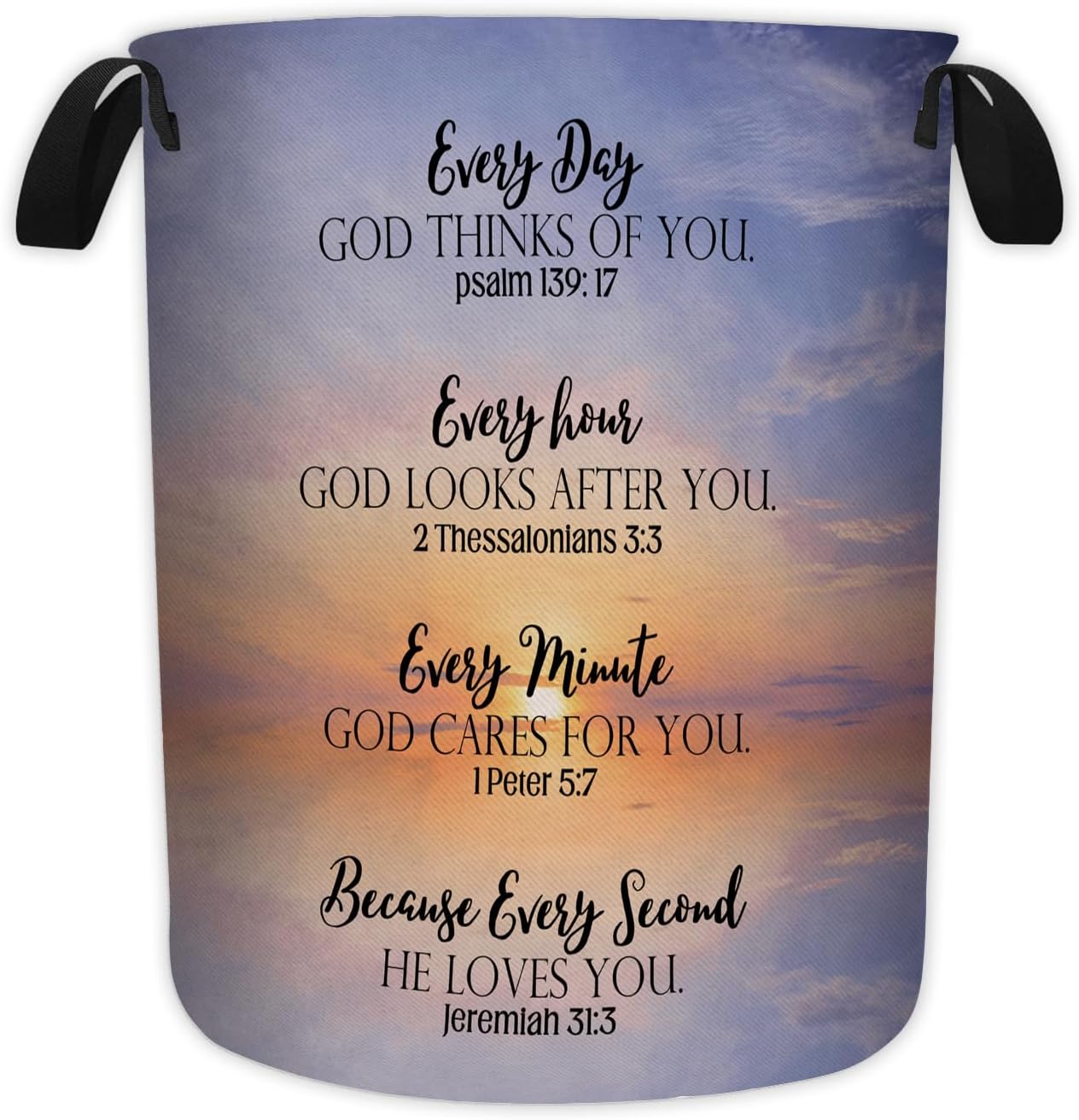 Amazon.com: Bible Verse Laundry Hamper, Large Foldable Laundry Basket ...