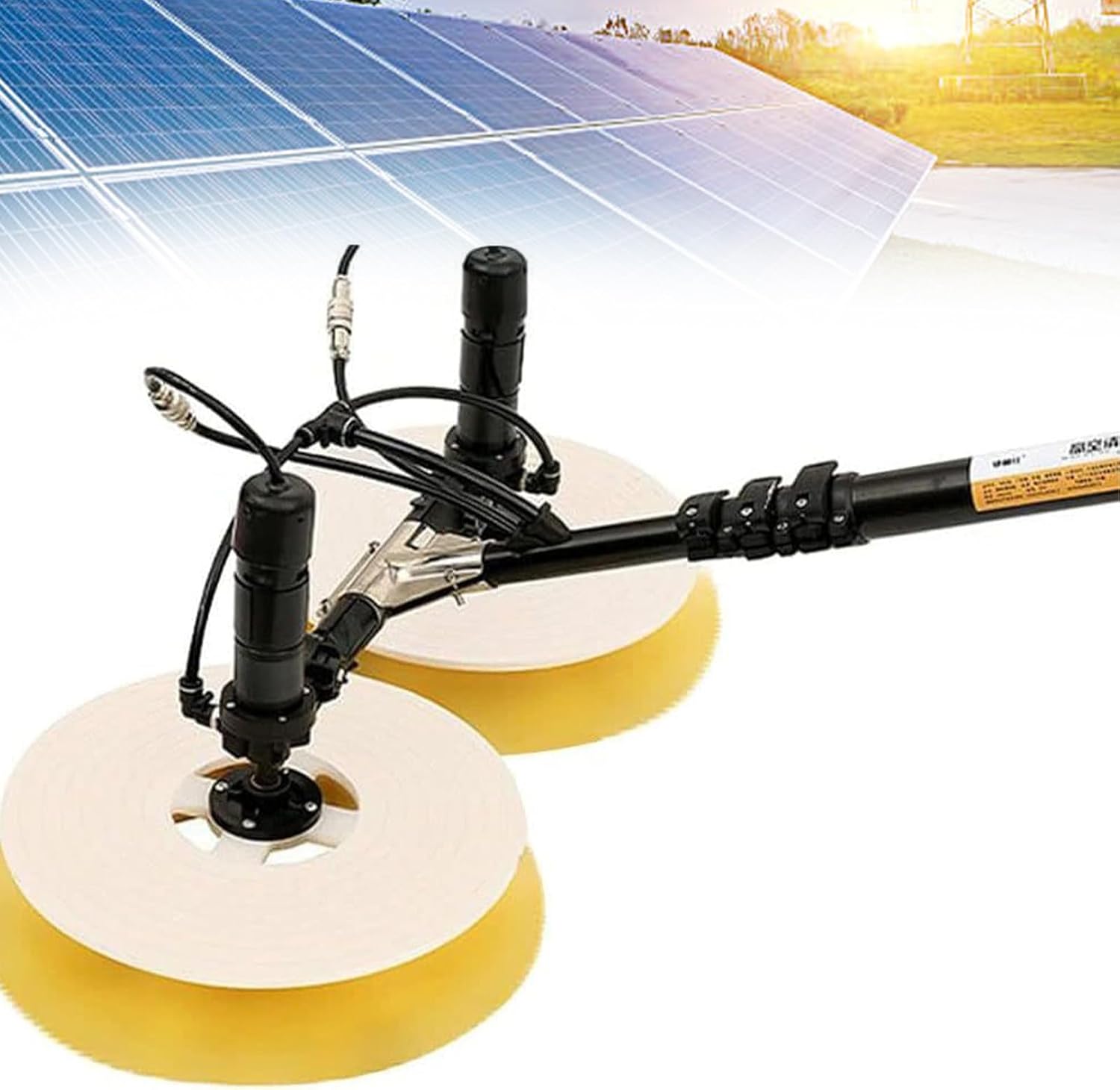 Amazon.com: Lakenbroade Automatic Solar Panel Cleaning Brush and Pole ...