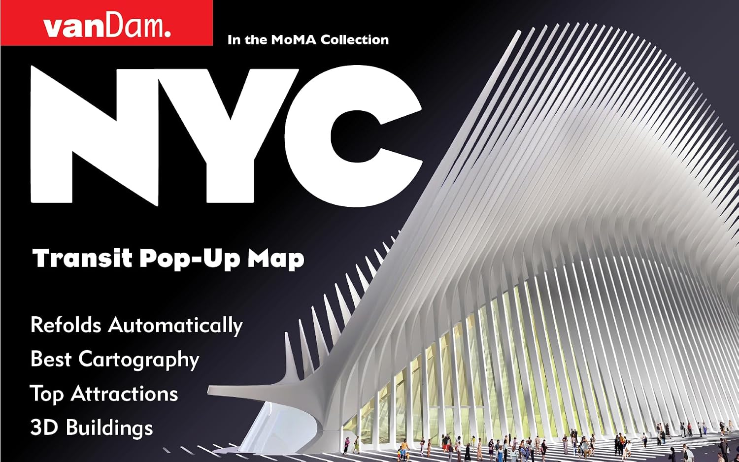 NYC Metro Transit UNFOLDS® Pop-Up Map by VanDam - Laminated pocket-size ...
