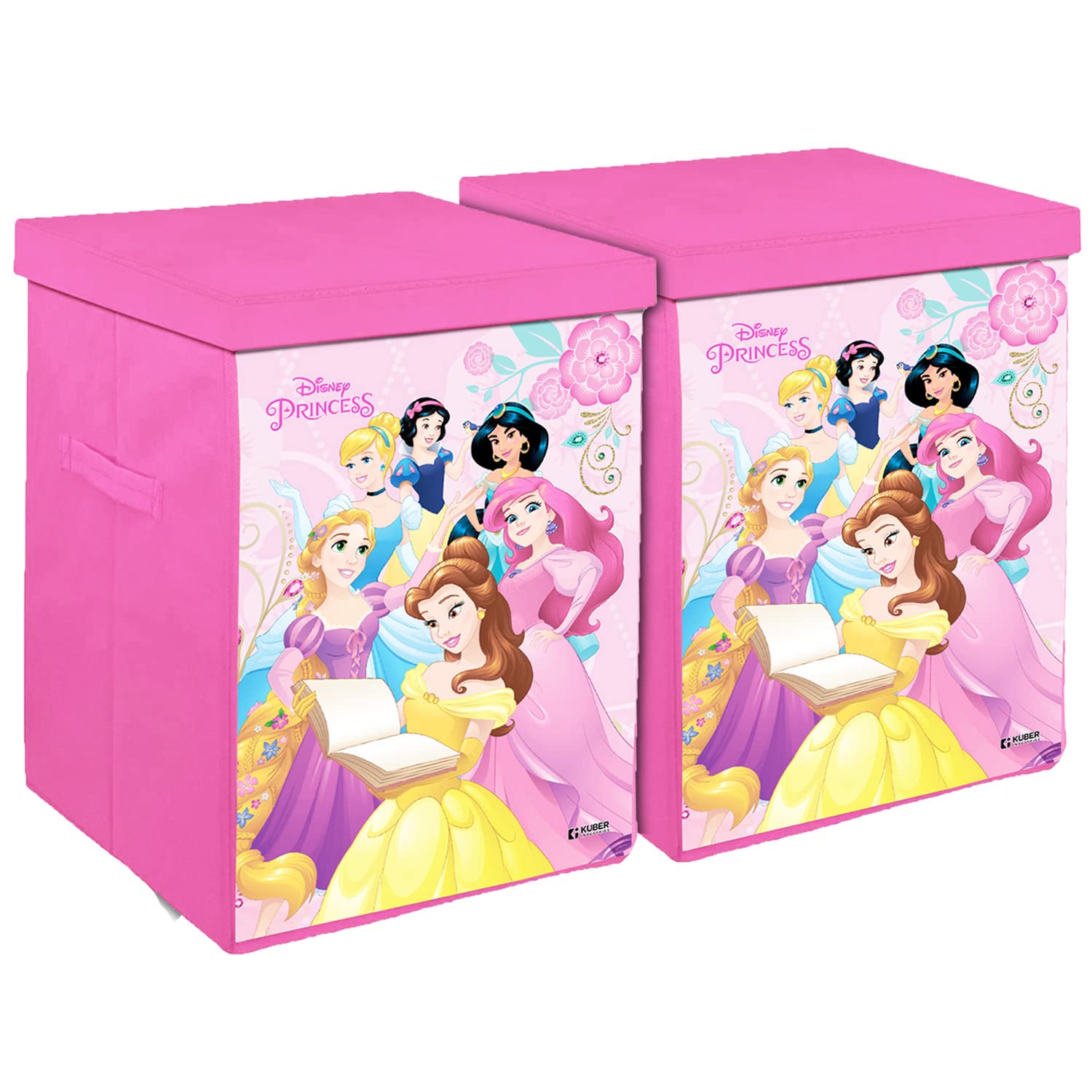 Homestic Disney Princess Print Laundry Basket|Foldable Clothes Hamper ...