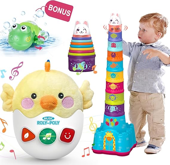 Amazon.com: LTKFFFdp Baby Toys for Toddlers 1-3, Animal Plush Musical ...