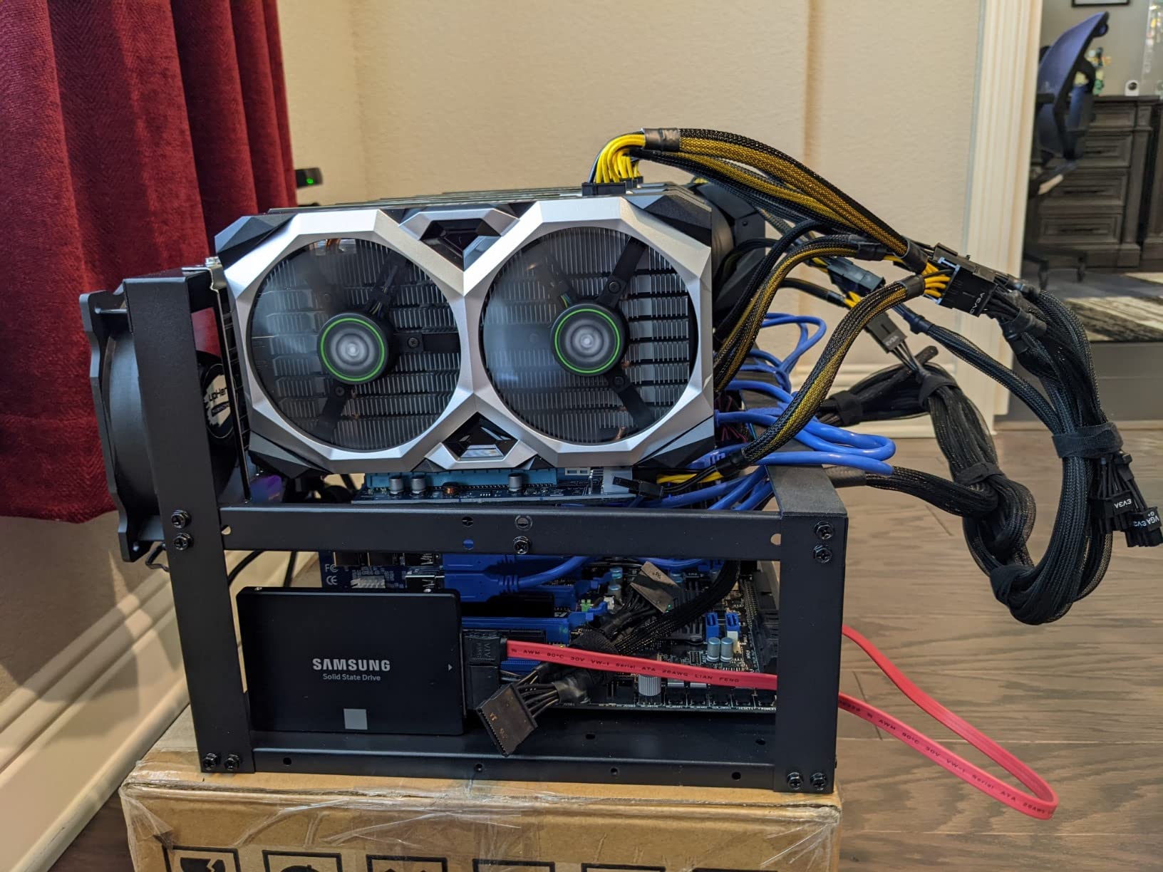 $18/mo - Finance Kingwin Miner Rig Case Aluminum W/ 6, 8, or 12 GPU ...