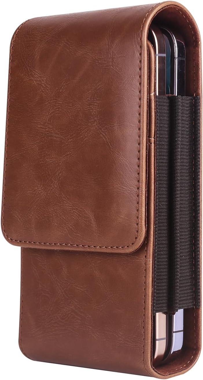 Amazon.com: Dual Belt Clip Holster Case Double Cell Phone Pouch Card ...