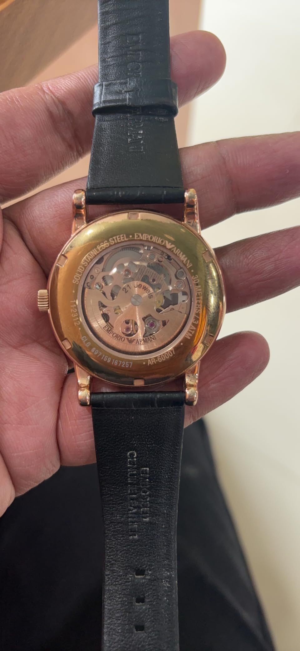 Buy Emporio Armani Luigi Analog Black Dial Men's Watch-AR60008 Genuine ...