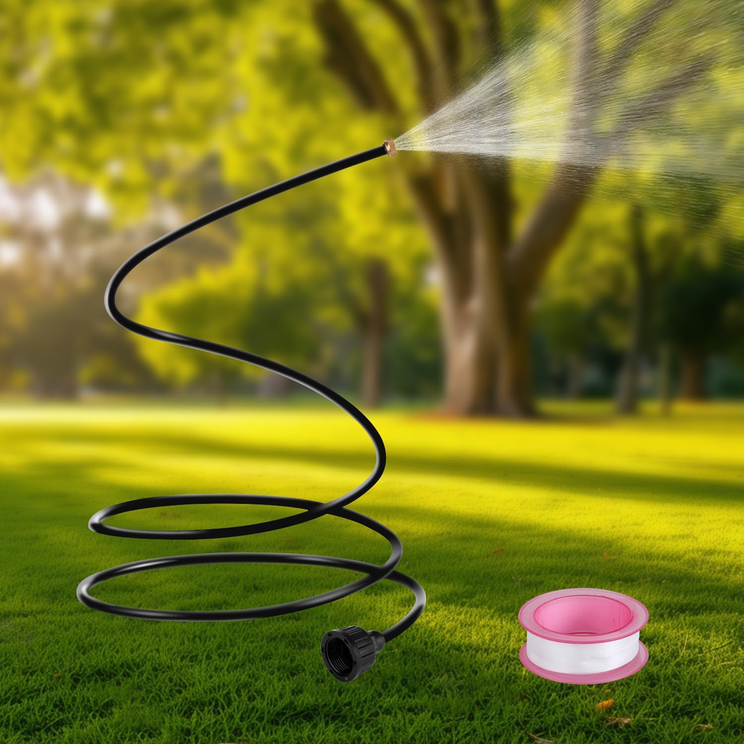 Hose Misters for Outside Patio,6.5Ft Flexible Garden Standing Mister ...