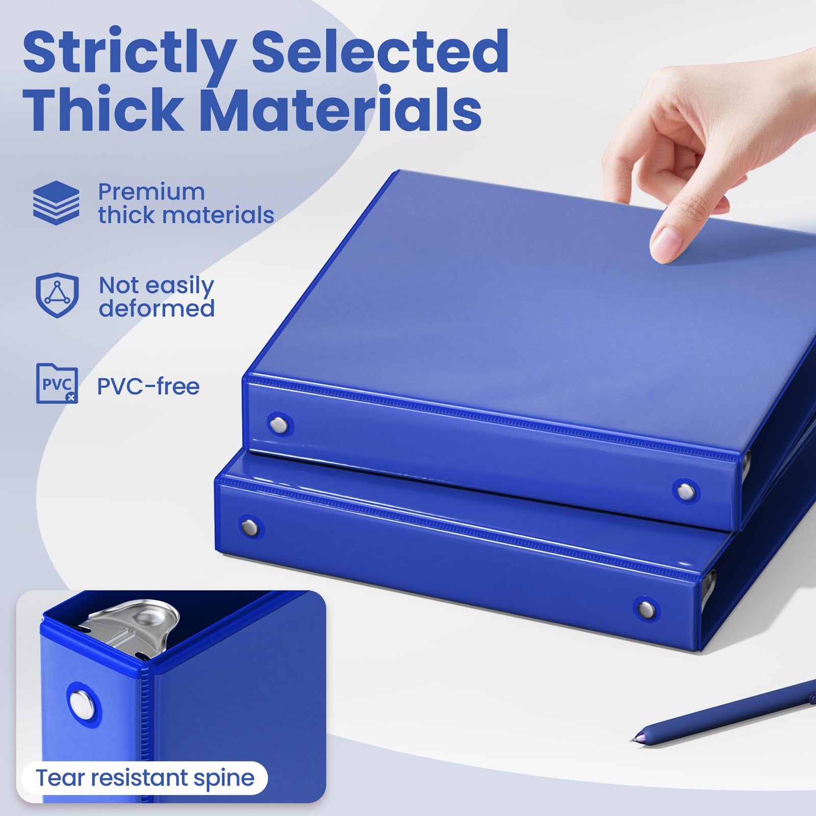 Snapklik.com : SUNEE 3 Ring Binder 1 Inch 1 Pack, Clear View Binder ...