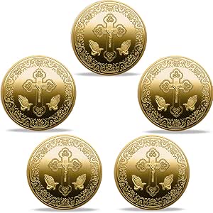 Amazon.com: Jesus Prayer Commemorative Coins,Crown of Thorns Church ...