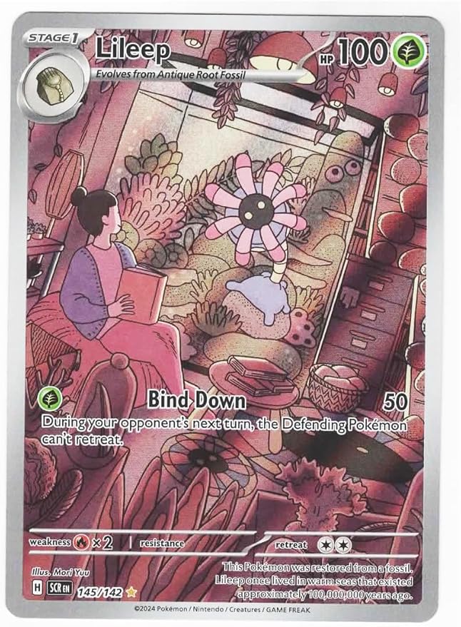 Amazon.com: Pokemon - Lileep 145/142 Stellar Crown - Illustration Rare ...