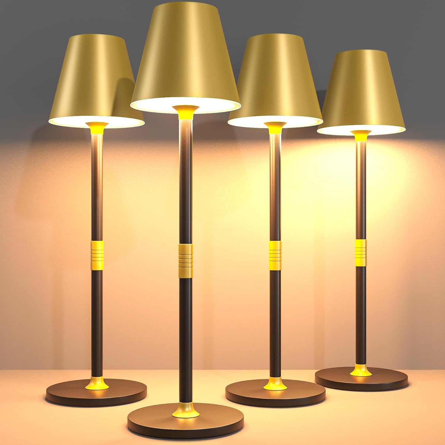 Timjorman LED CordlessTable Lamp,4000mAh Rechargeable Battery Desk lamp ...