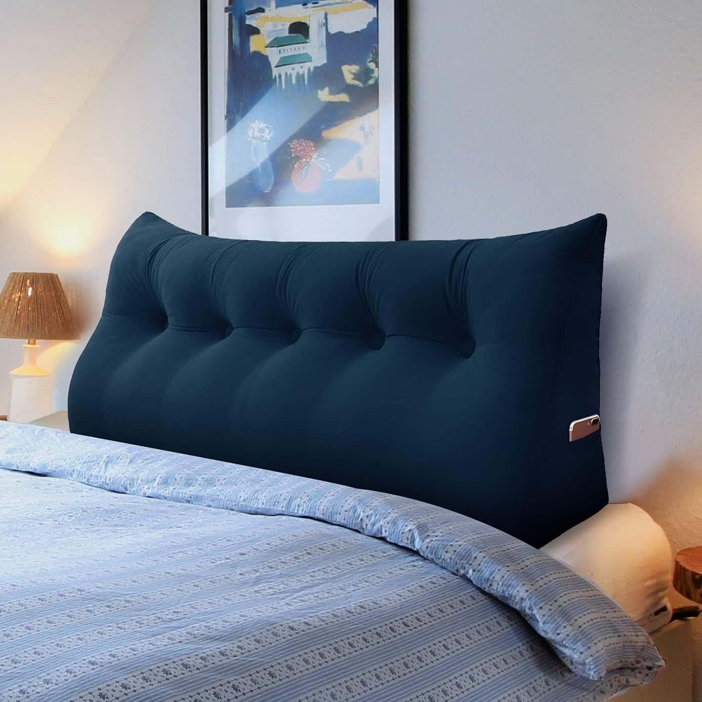 Amazon.com: homecozy Wedge Headboard Pillow Dorm Room Reading Pillow ...
