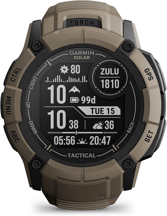 Garmin [Renewed] Instinct 2X SOLAR GPS 50mm Smartwatch, Larger Rugged ...