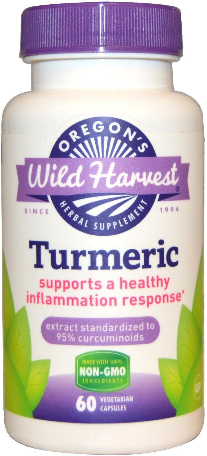 Amazon.com: Oregon's Wild Harvest Turmeric 60 Caps : Health & Household