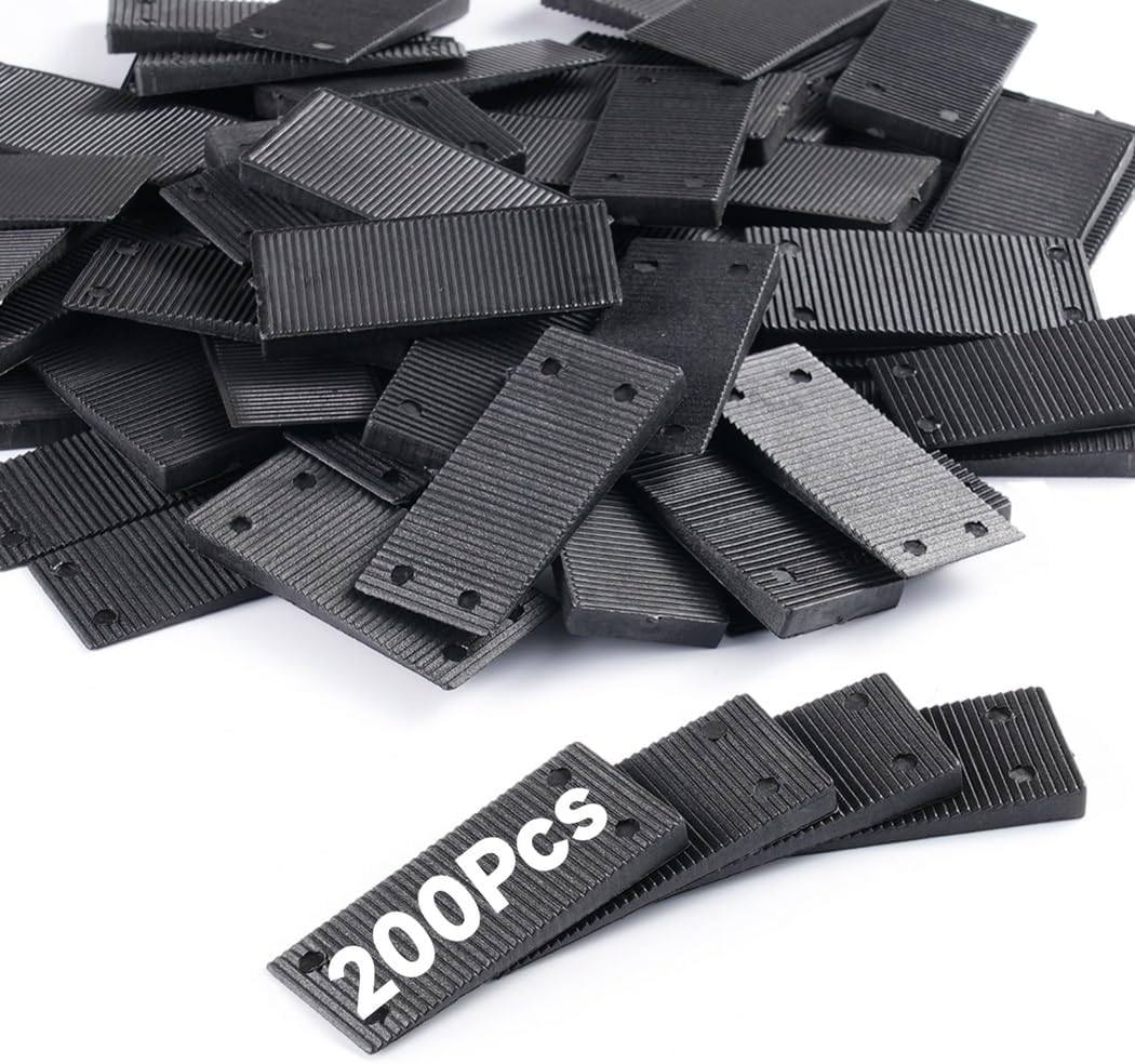 Plastic Shims for Leveling, 200 Pcs Furniture Leveling Wedges, Anti ...