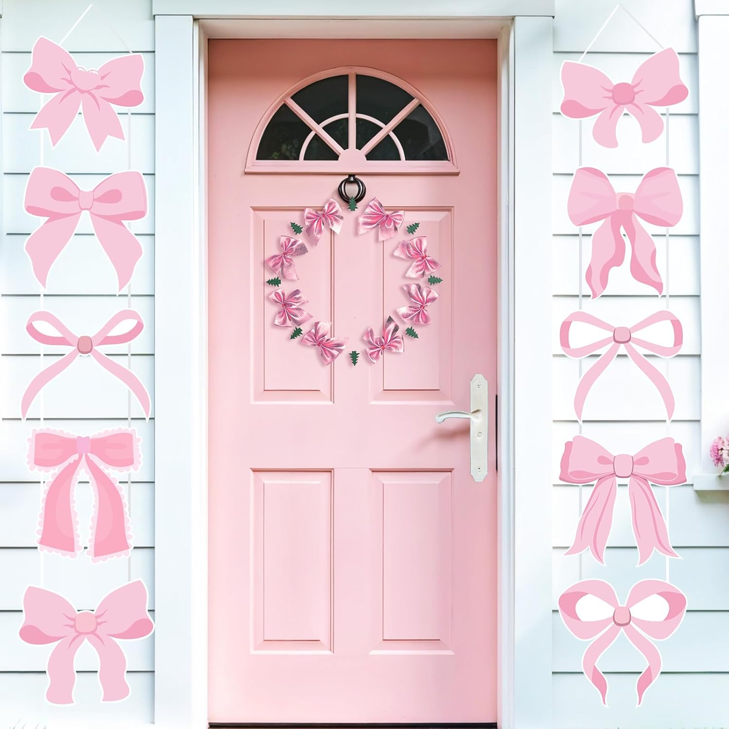 Amazon.com: 10Pcs Bow Theme Party Decorations Bow Cutouts Cardboard ...
